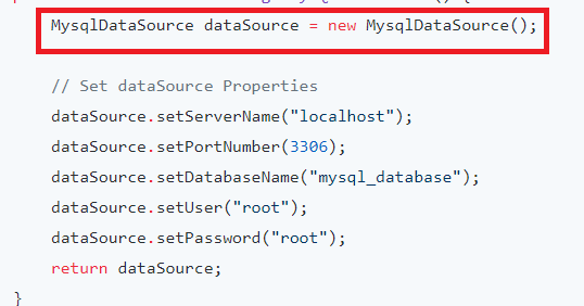Java Jdbc Datasource Connection Mysql Example 
