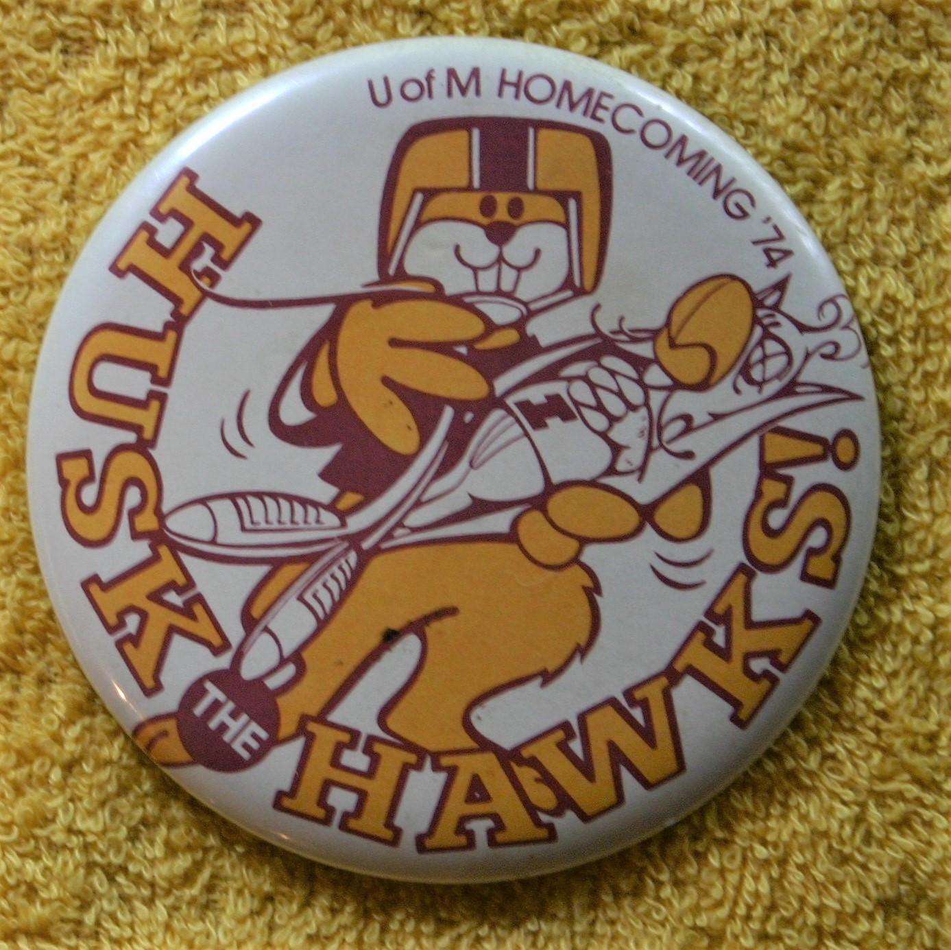 University of Minnesota Homecoming Buttons: 1974