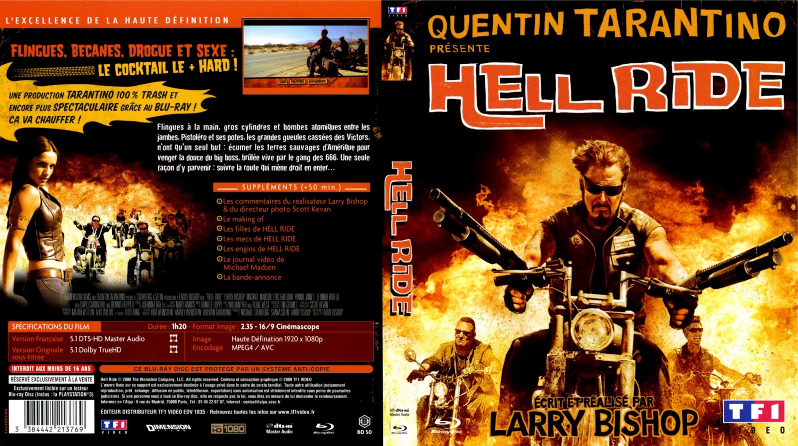 BLU-RAY JAQUETTES BLU-RAY: Hell ride