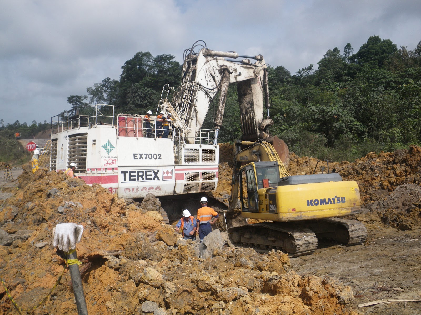 Mining Mayhem: Two Bogged Excavators