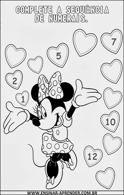 Diversas Atividades sobre o tema: Minnie - Formando Alunos
