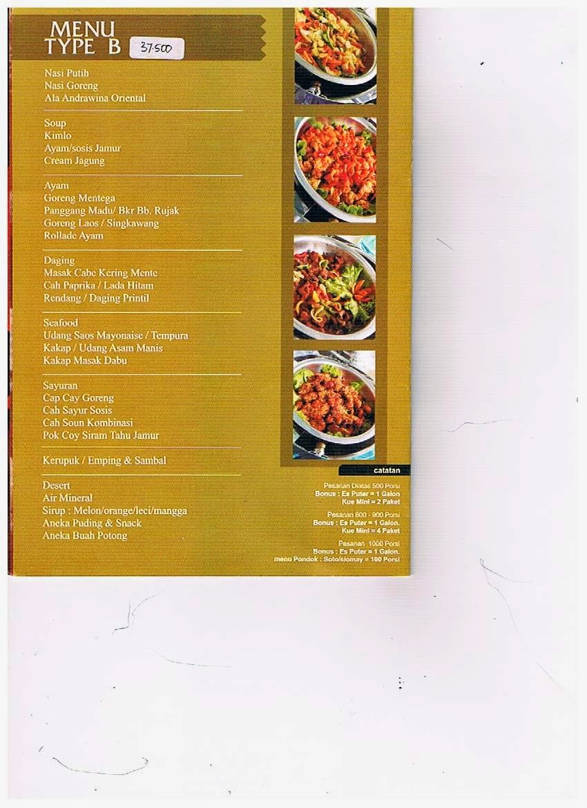 Andrawina Catering: Daftar Menu dan Harga "Buffet" Andrawina Catering