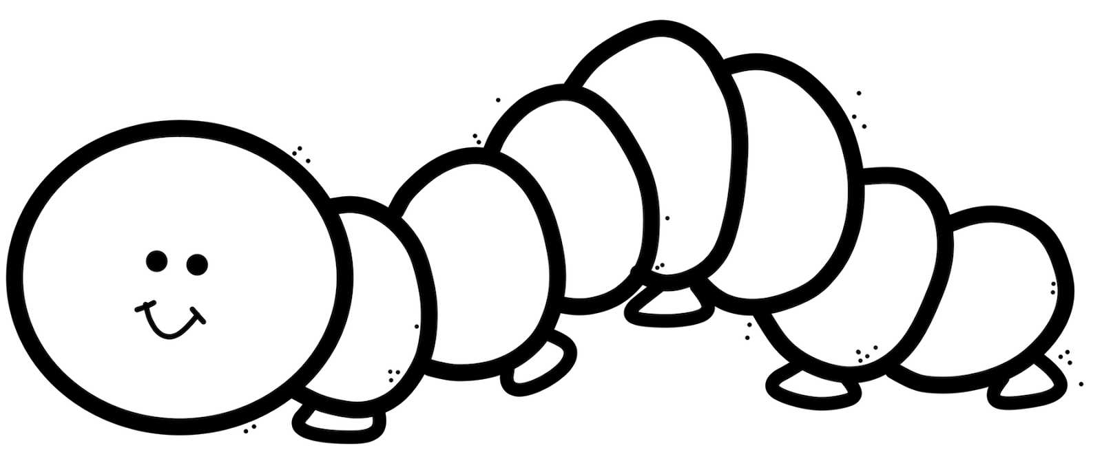 Black And White Inch Worm