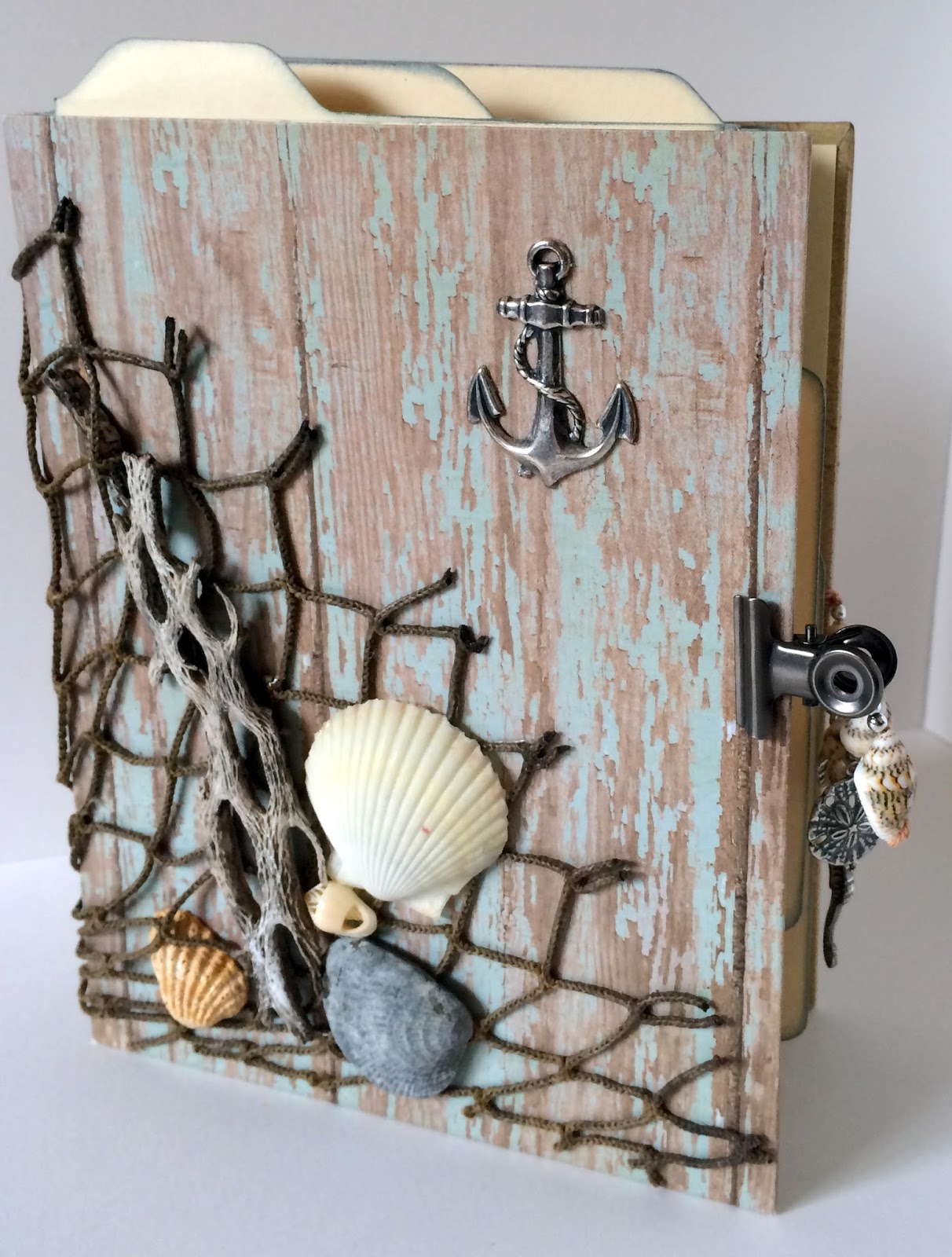 My Mindful Creations: Beach Theme Altered File Folder Mini Album ...