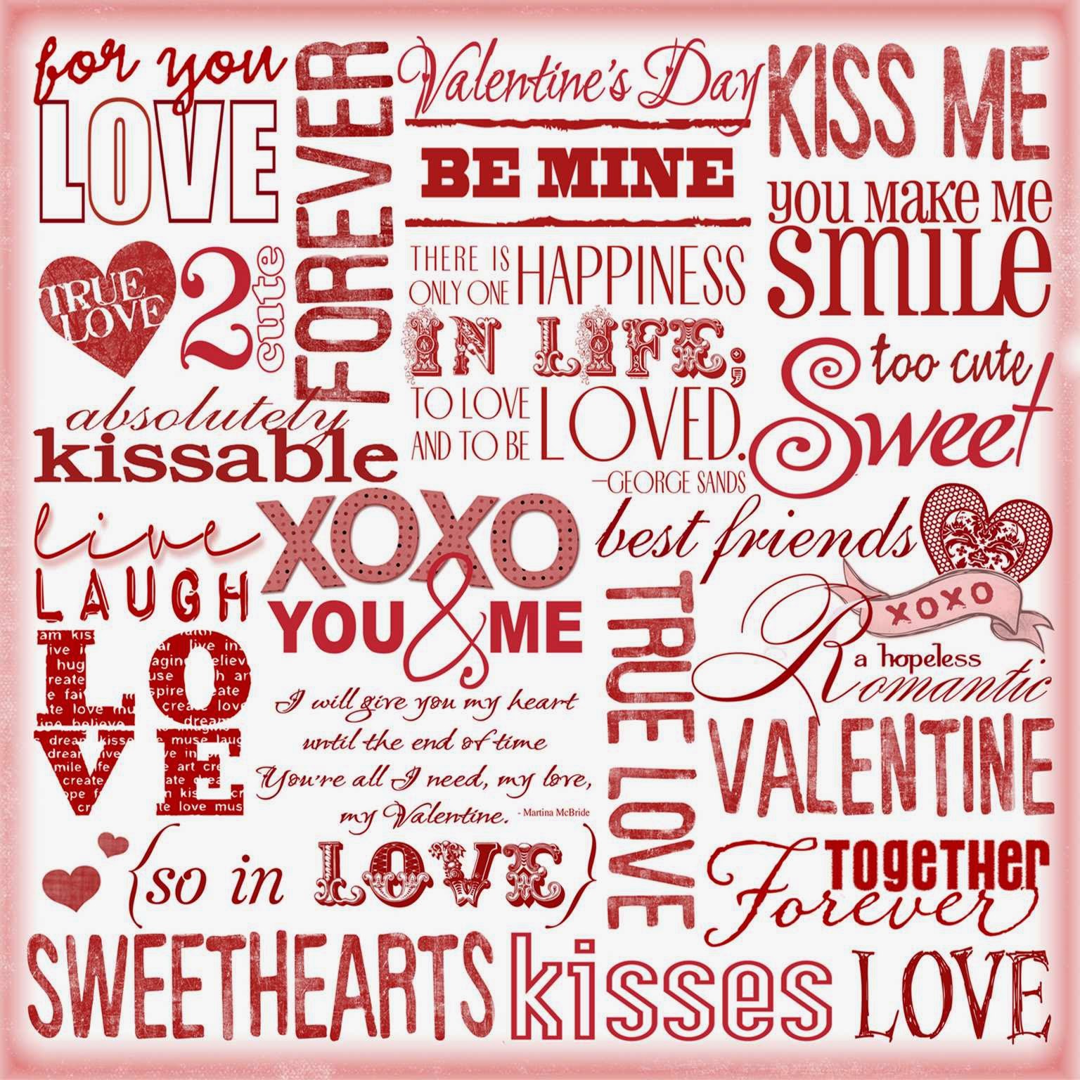 Image Tech Designs: Valentine's Day Word Art!