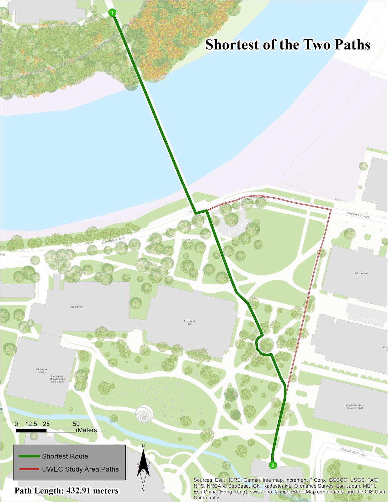 Lab 4: Pedestrian Networks at UWEC