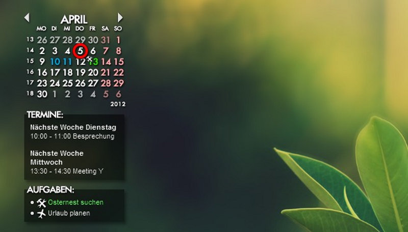 Среда Linux: Rainlendar 2 — настраиваемый календарь для Ubuntu/Linux Mint