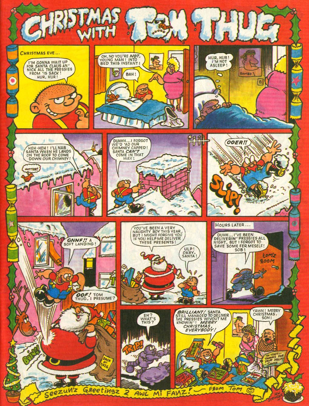 Lew Stringer Comics: Festive Flashback: TOM THUG (1990)