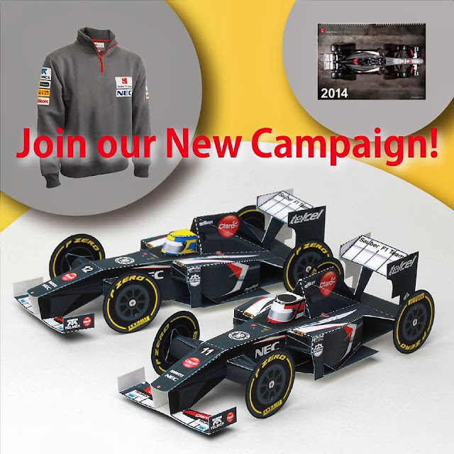 Papercraft F1 Sauber C32 ~ Papercraftsparati | Todos los Papercrafts ...