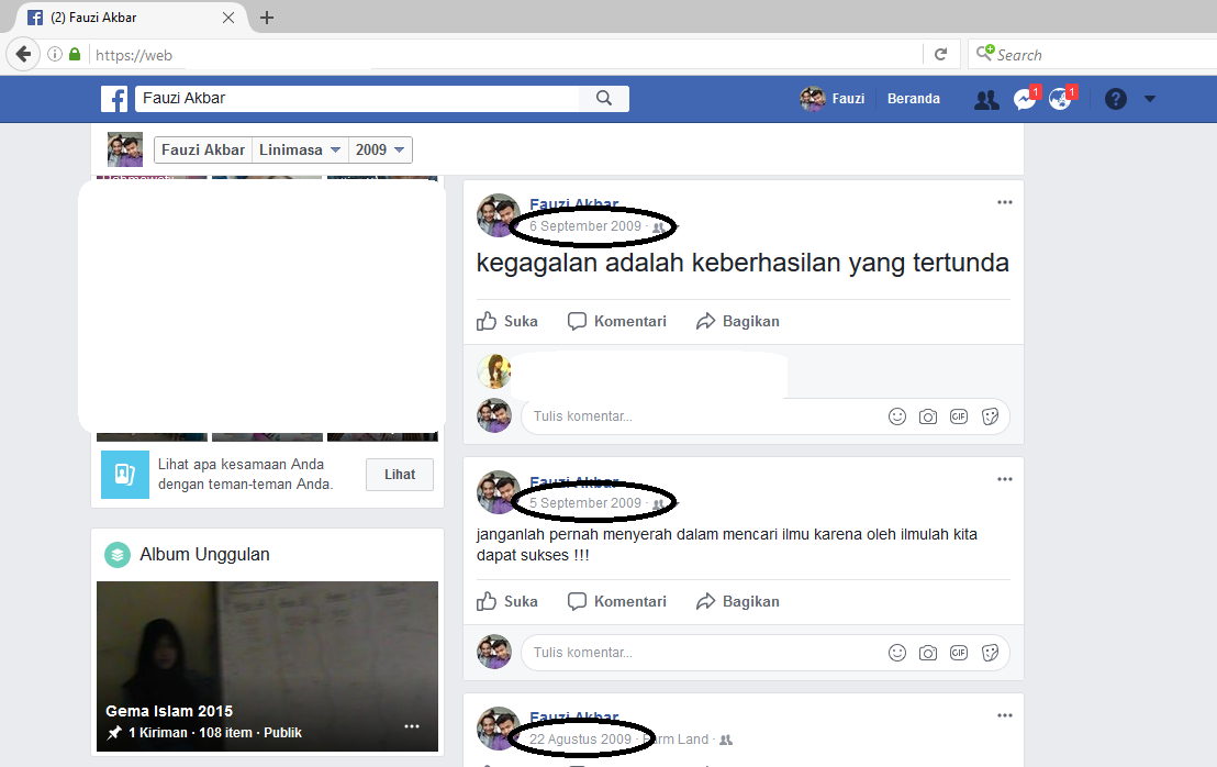 Cara Mudah dan Cepat Melihat Status Lama di Facebook Terbaru 2018 ...