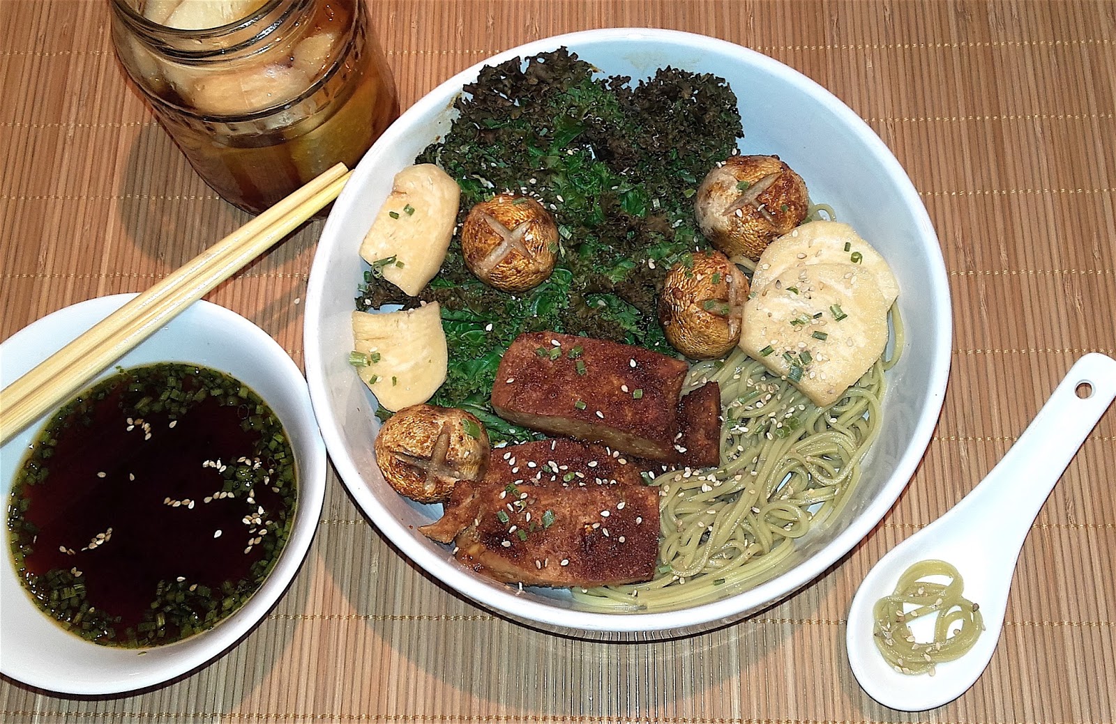 Matcha soba bowl