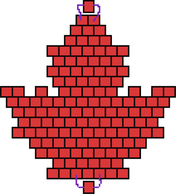 Bead Patterns and Ideas : Maple Leaf Pattern and basic Brick Stitch ...