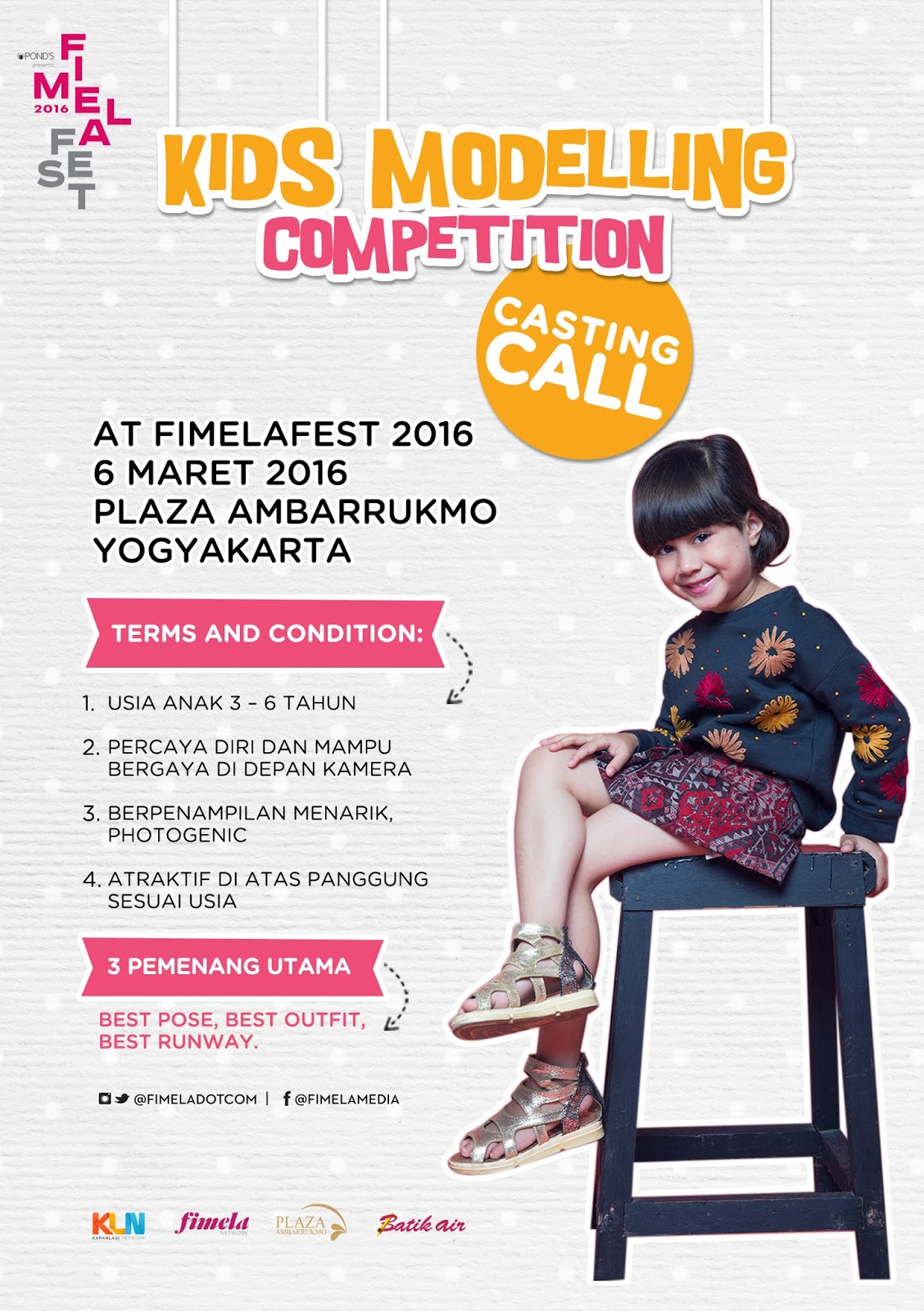 Lomba Modelling Anak 2016 oleh FIMELA Network - lomba foto bayi balita ...