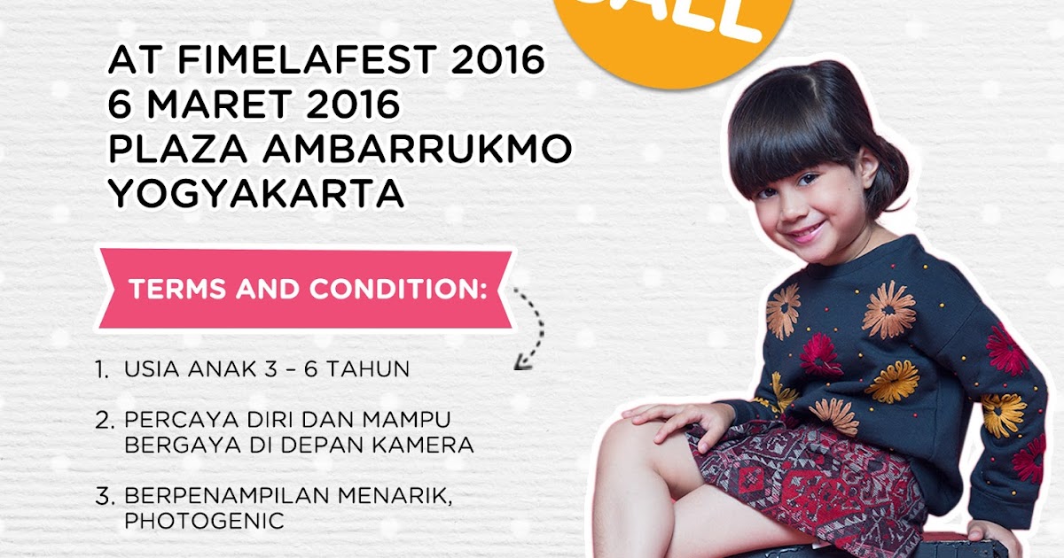 Lomba Modelling Anak 2016 oleh FIMELA Network - lomba foto bayi balita ...