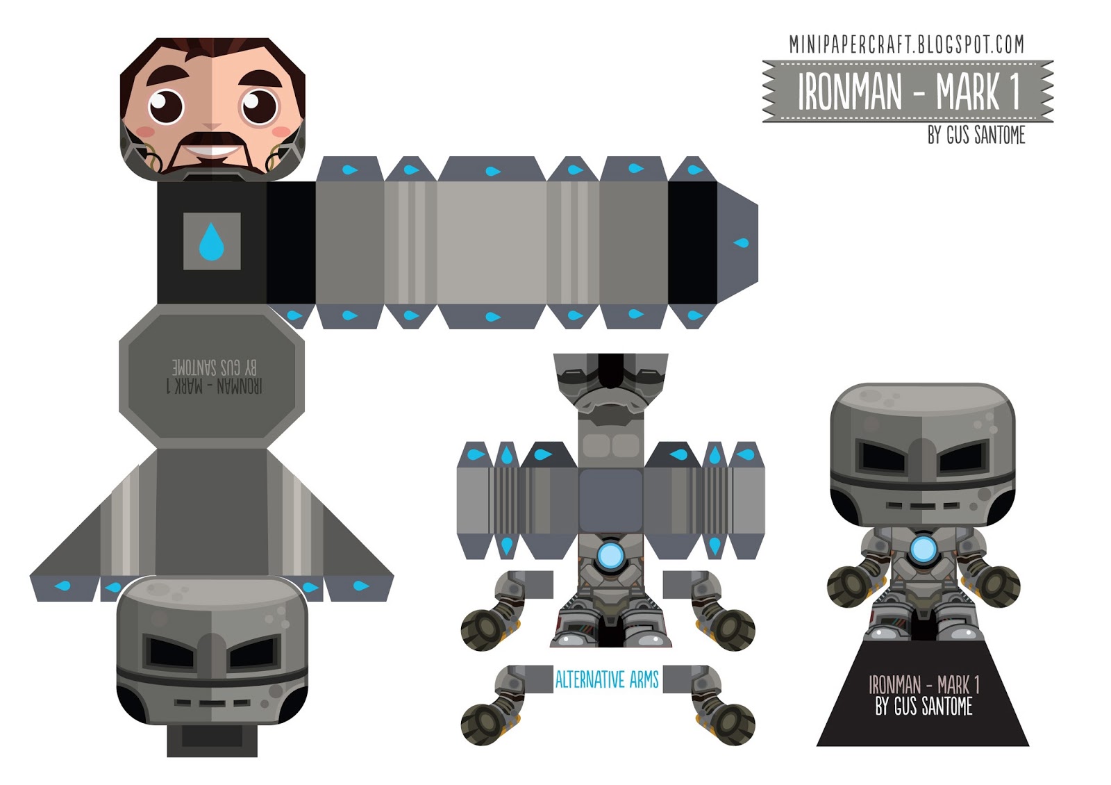 Mini Papercraft: IRONMAN - MARK 1