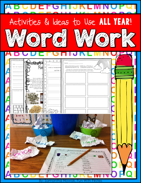Fun With Firsties: Monday Made It: Word Work Dew Drops!