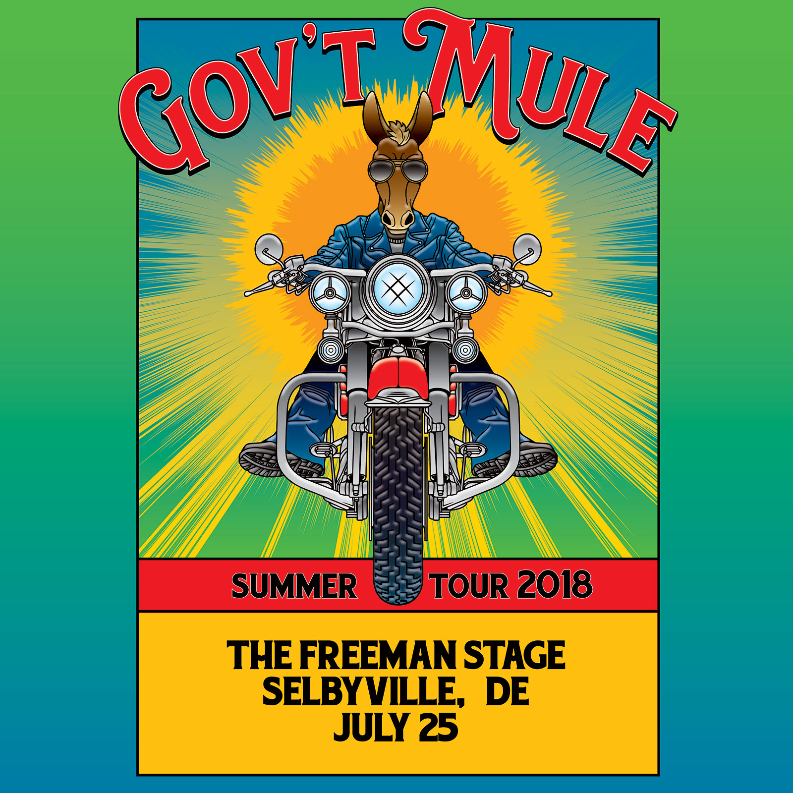 The Curtain With: Gov't Mule - 2018-07-25 The Freeman Stage at Bayside ...
