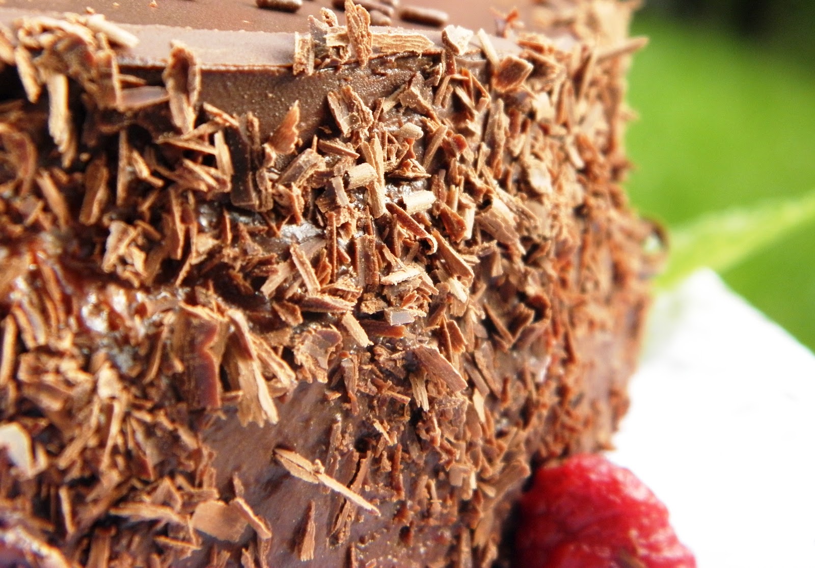 LA CUCHARA DE LA BALUGA: TARTA DE CHOCOLATE Y FRAMBUESAS