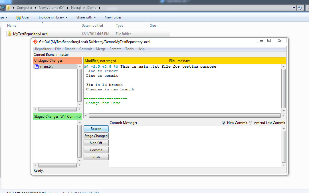 INTEGRATIONS: Basic Git Operations With GIT GUI for Windows User