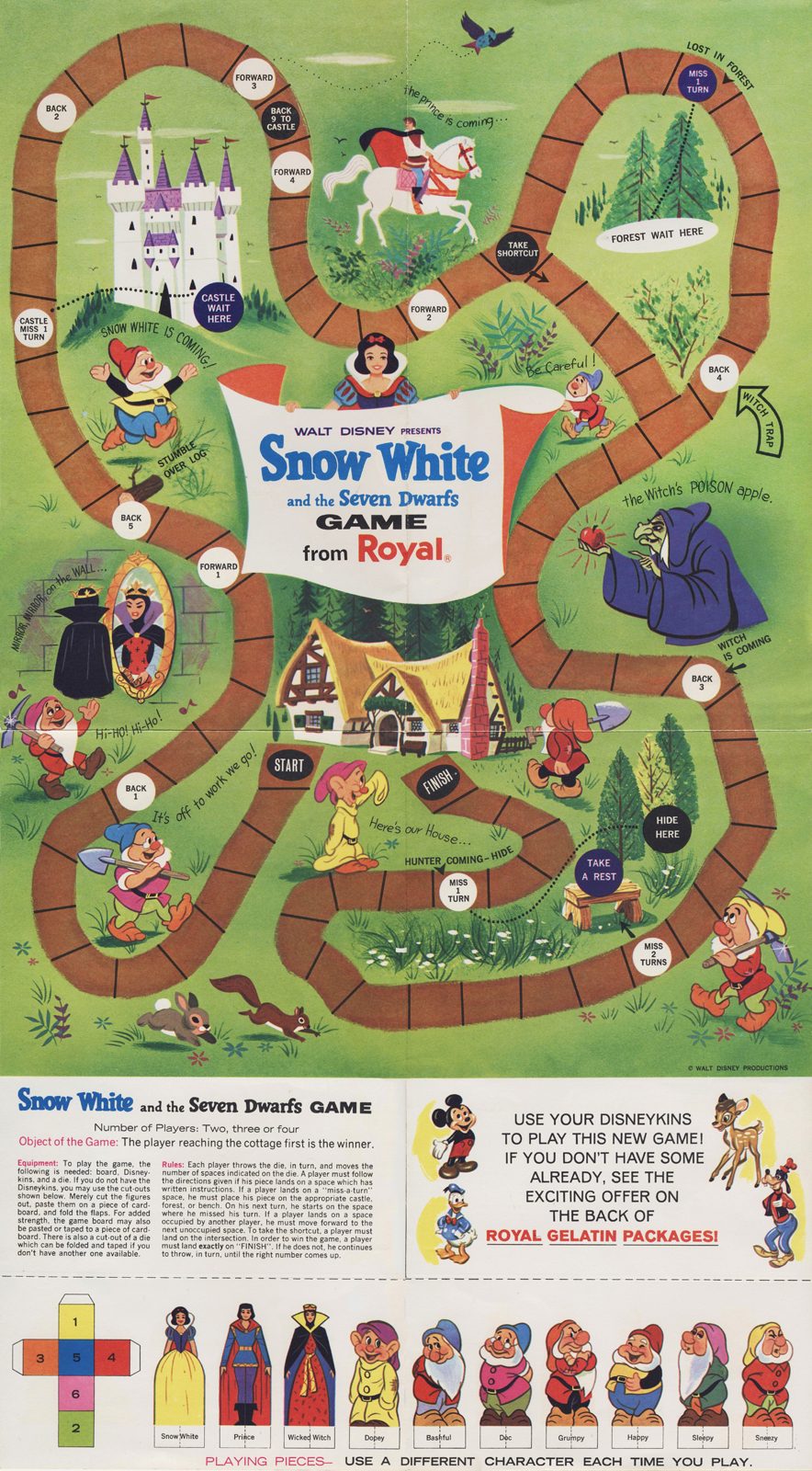Filmic Light - Snow White Archive: Disneykin Snow White Game from Royal ...