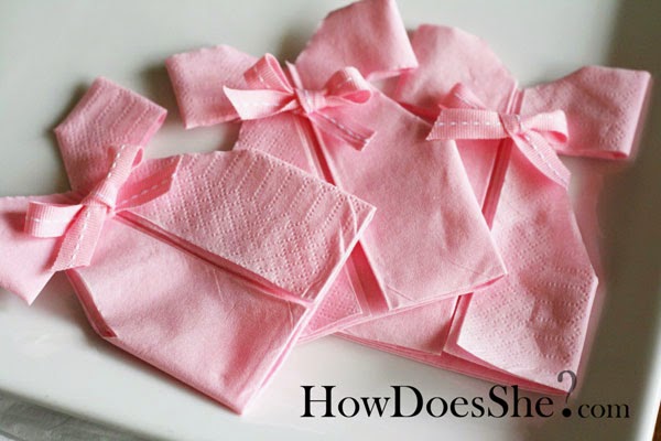 How to Fold the Napkins Special for Baby Parties. DIY. - Oh My Baby!