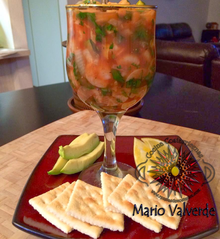 Cocina Costarricense: ceviche rojo de camarón