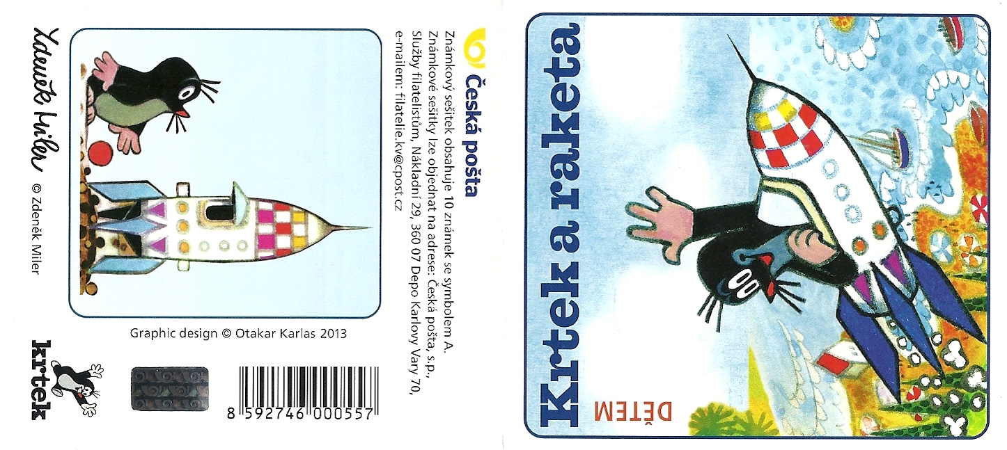 Mon Blog Timbré: La petite taupe de Zdeněk Miler - timbre tchèque