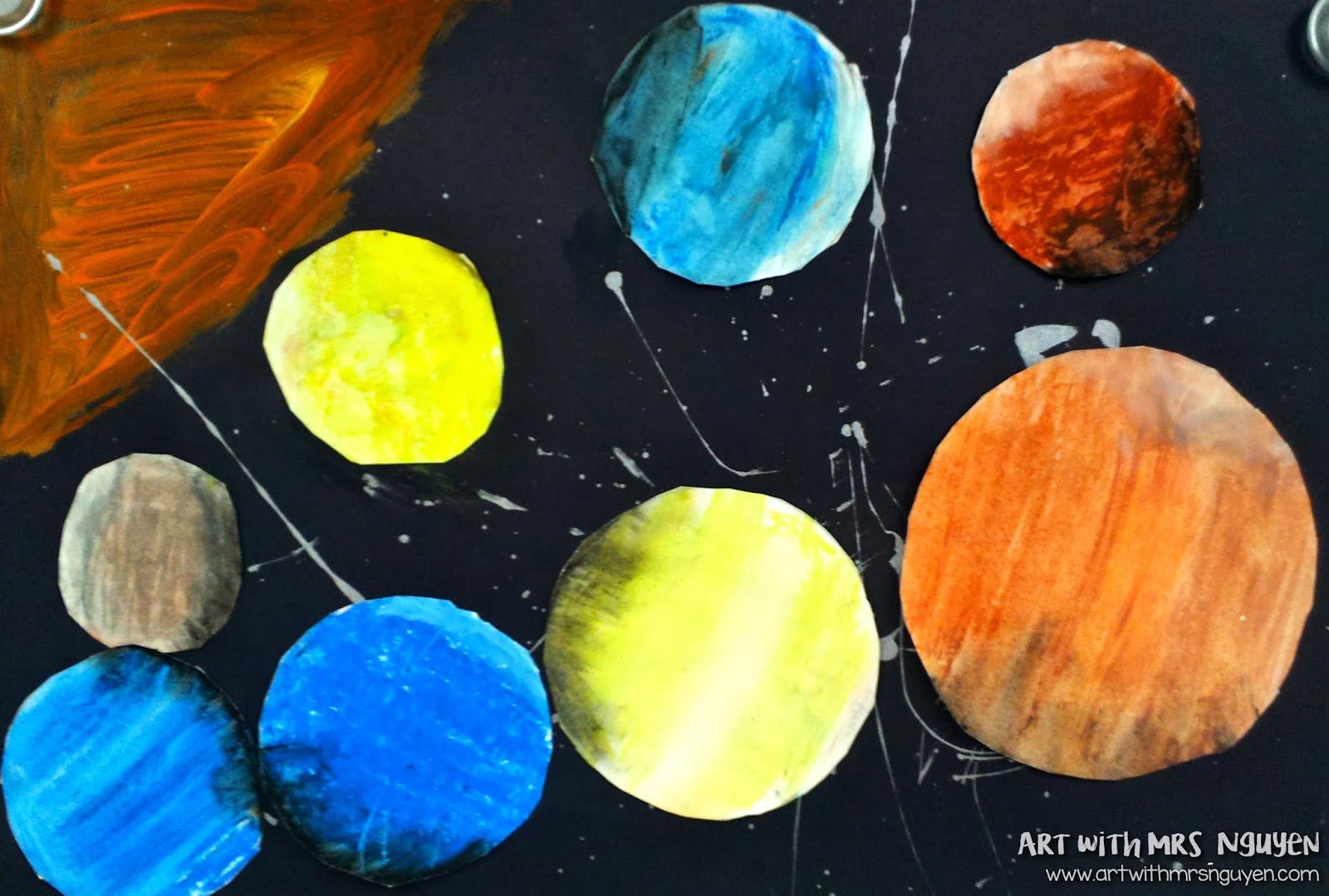 Oil Pastel Solar System - Part 2 (5th) | Art with Mrs. Nguyen