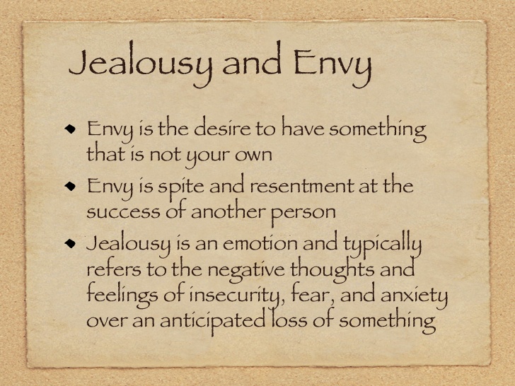 Spiritual Activism: ENVY AND JEALOUSY