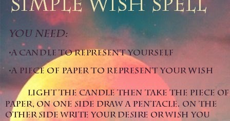 The Crafty Witch: Simple Wish Spell