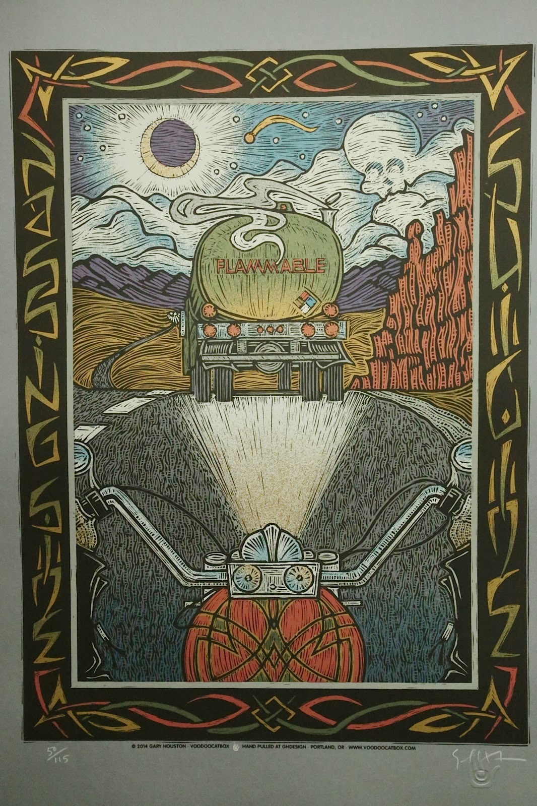 INSIDE THE ROCK POSTER FRAME BLOG: Gary Houston Motorcycle Free Friday ...