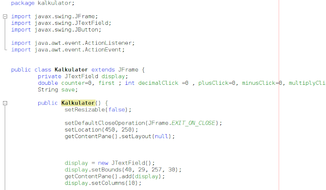 Kalkulator Sederhana Dengan Java