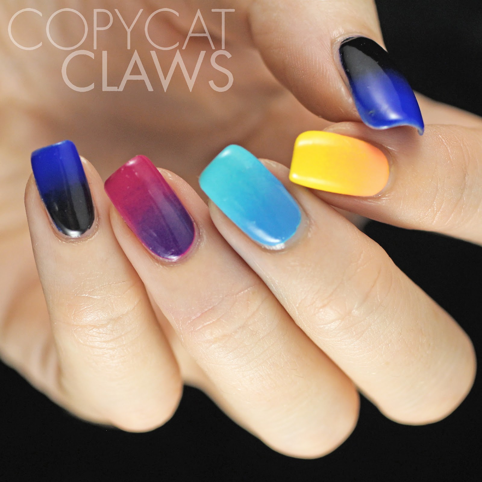 Copycat Claws: Day and Night Cycle Nail Stamping