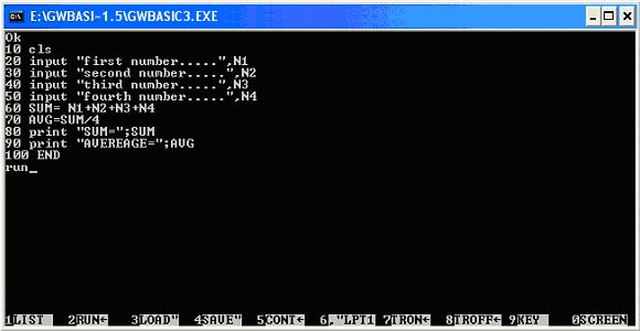 GWBASIC : GW-Basic Programs