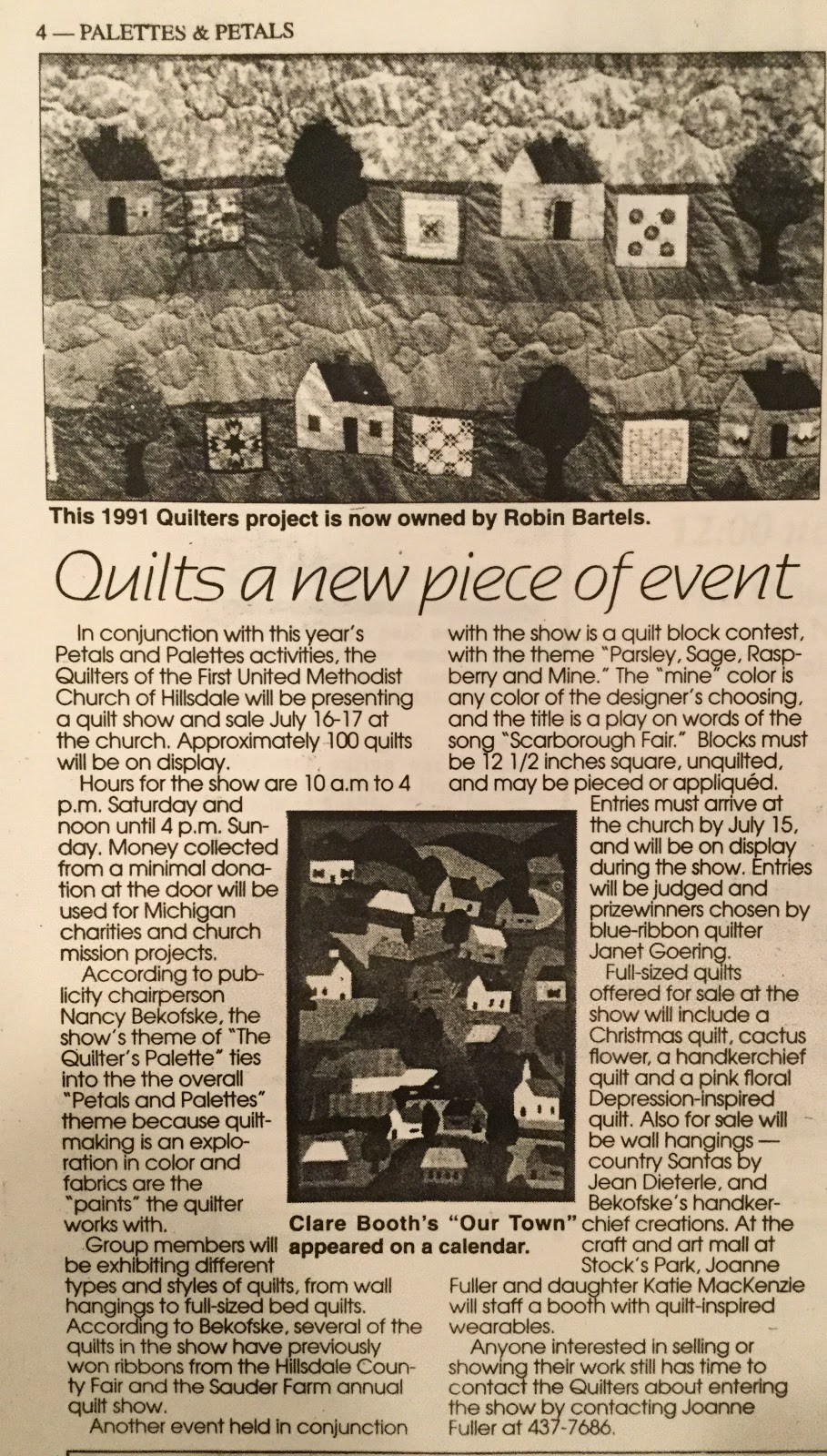 The Literate Quilter: Nancy Gets the Quilt Pox