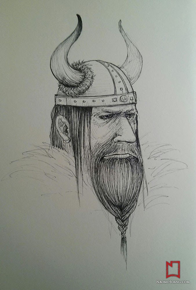 Ogres, Goblins and Viking Sketches - Naomi Hoang