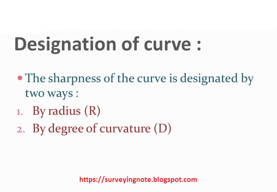 Curve Surveying - Types Of Curve
