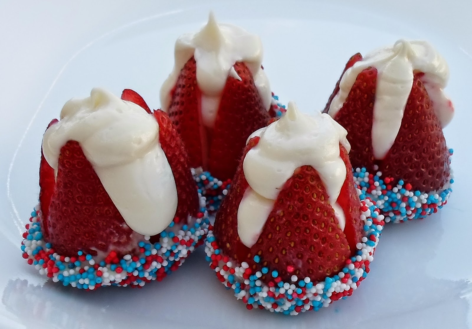 Happier Than A Pig In Mud: Red, White and Blue Cream Cheese Filled ...