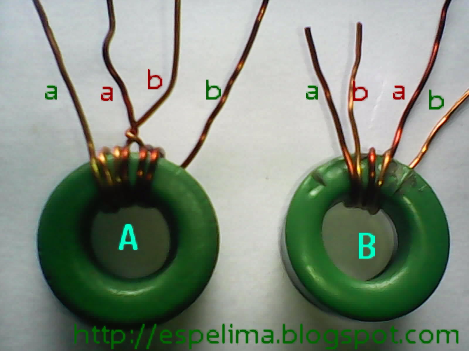 ferit toroid bifilar coil