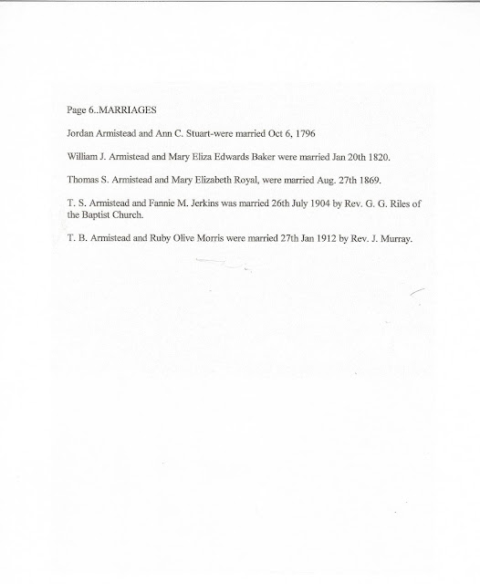 Meixner Messages: Armistead Family History #12