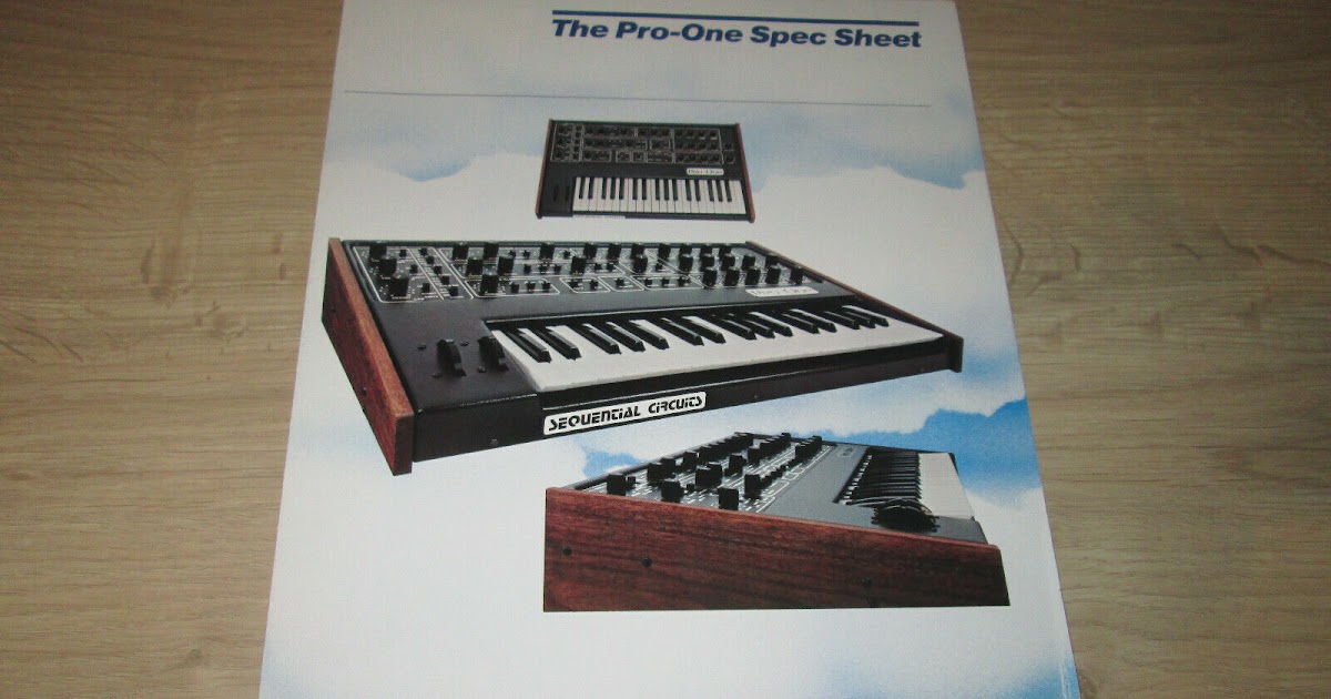 MATRIXSYNTH: Sequential Circuits Pro-One Spec Sheet Brochure
