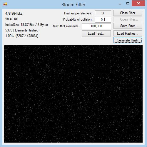 C# Programming Tips and Examples: Bloom Filter - A novel, space efficient data structure like a ...