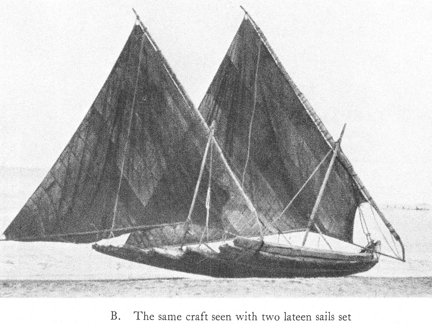 Indigenous Boats: Shade Fishing from Catamarans in India