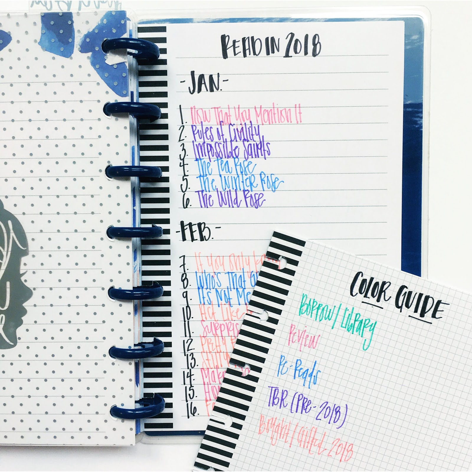 My Mini Happy Planner: Reading Log / So Obsessed With