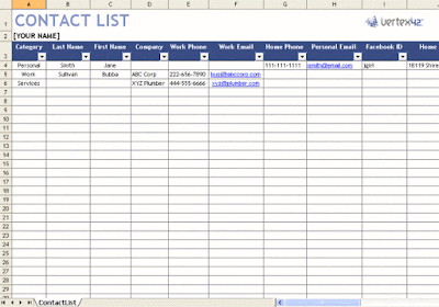 Microsoft Excel Templates: 6+ Excel Client Database Templates