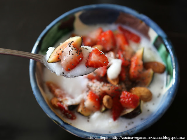El chiltepín, la dulce cocina vegana : yogurt de coco