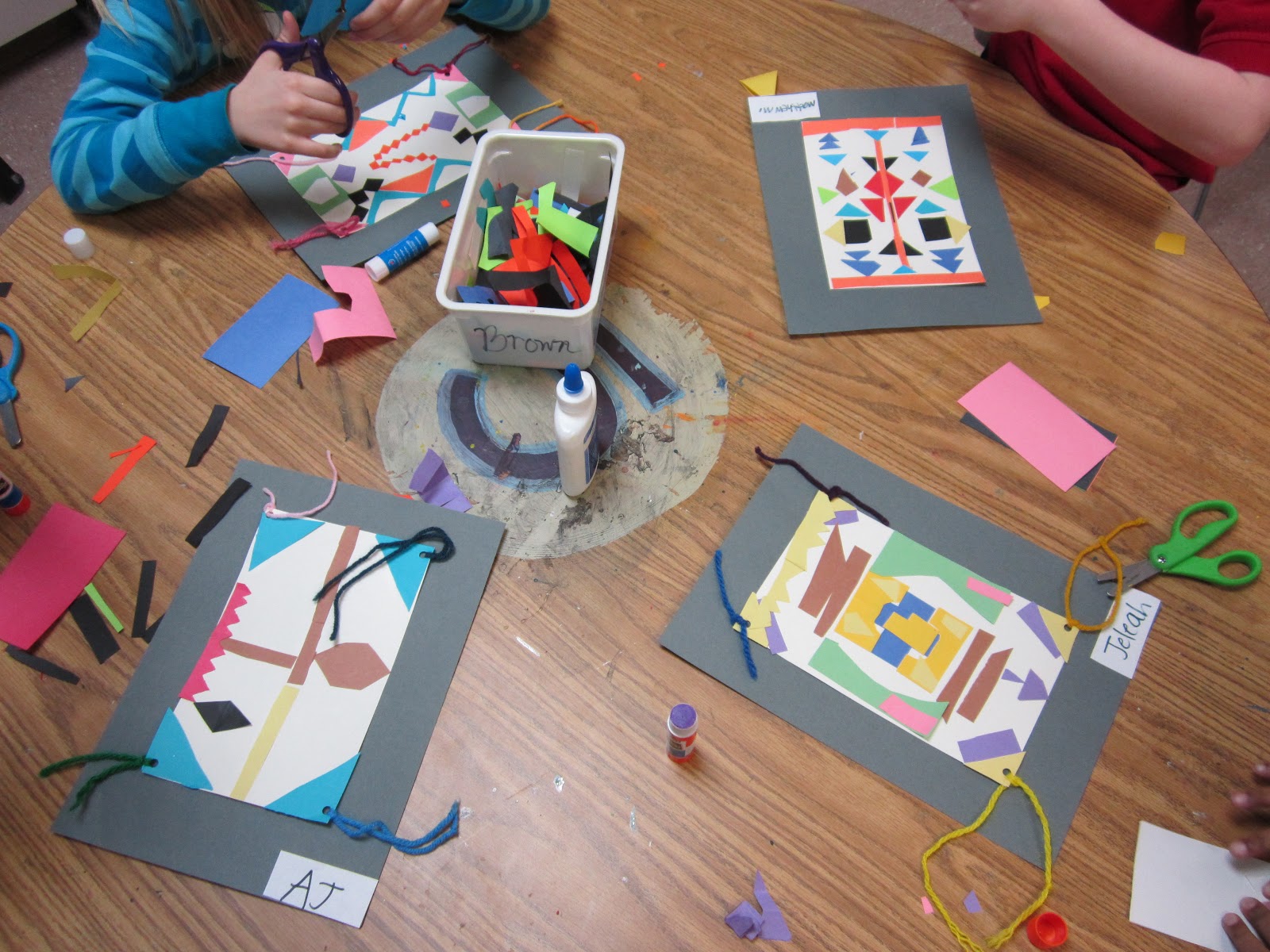 ChumleyScobey Art Room: Navajo Rug Collage (2nd Grade)