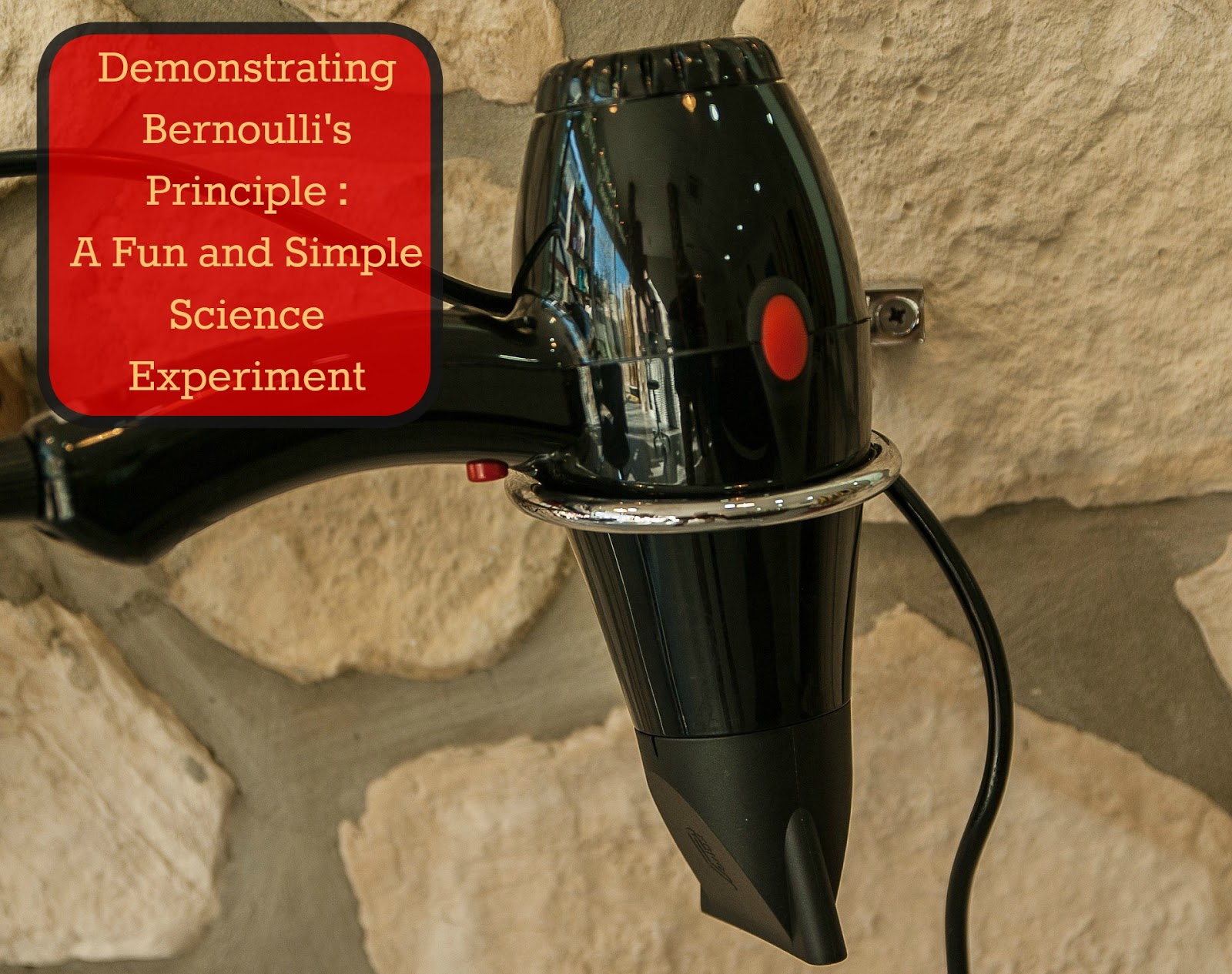 100 Days of Science Day #1-- Bernoulli's Principle