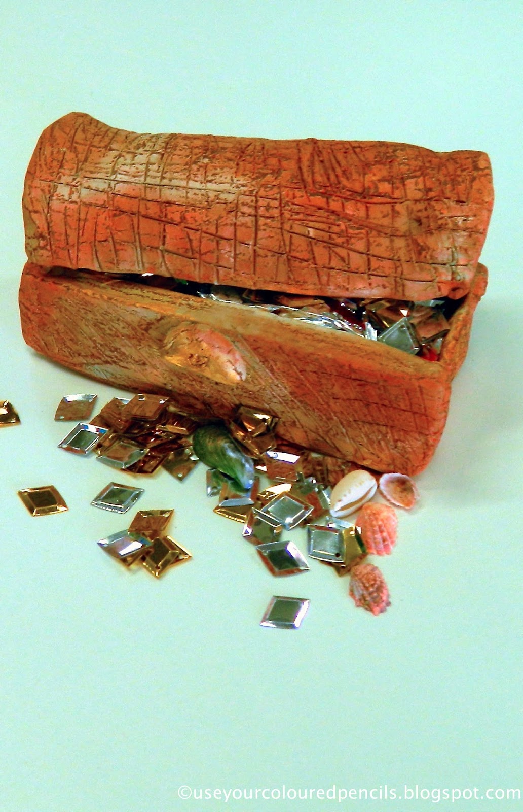 Use Your Coloured Pencils: More Clay Treasure Chests