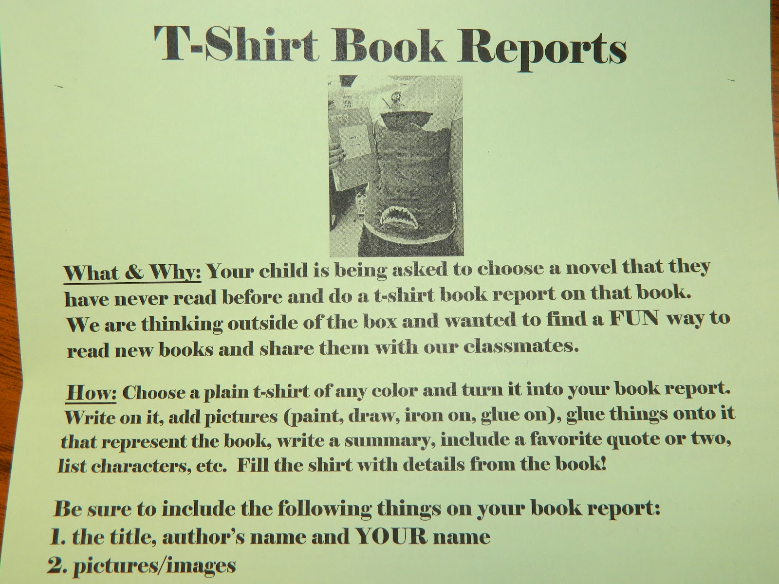 Polka-Dotty Place: T-Shirt Book Report